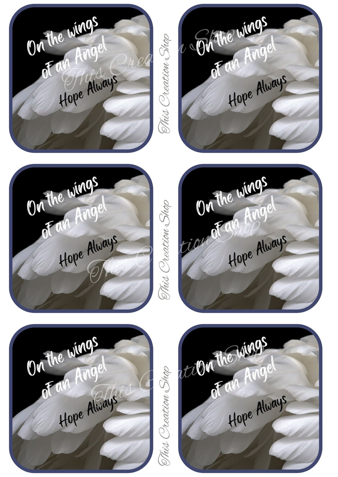 Hope Cards, 6 Cards, Digital Download, Encouragement Cards, Sympathy ...