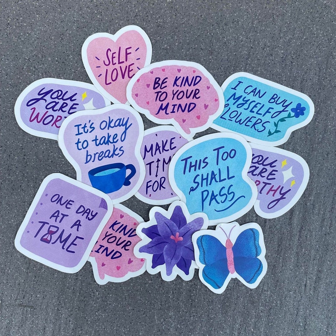 Self-care Stickers Set - Etsy
