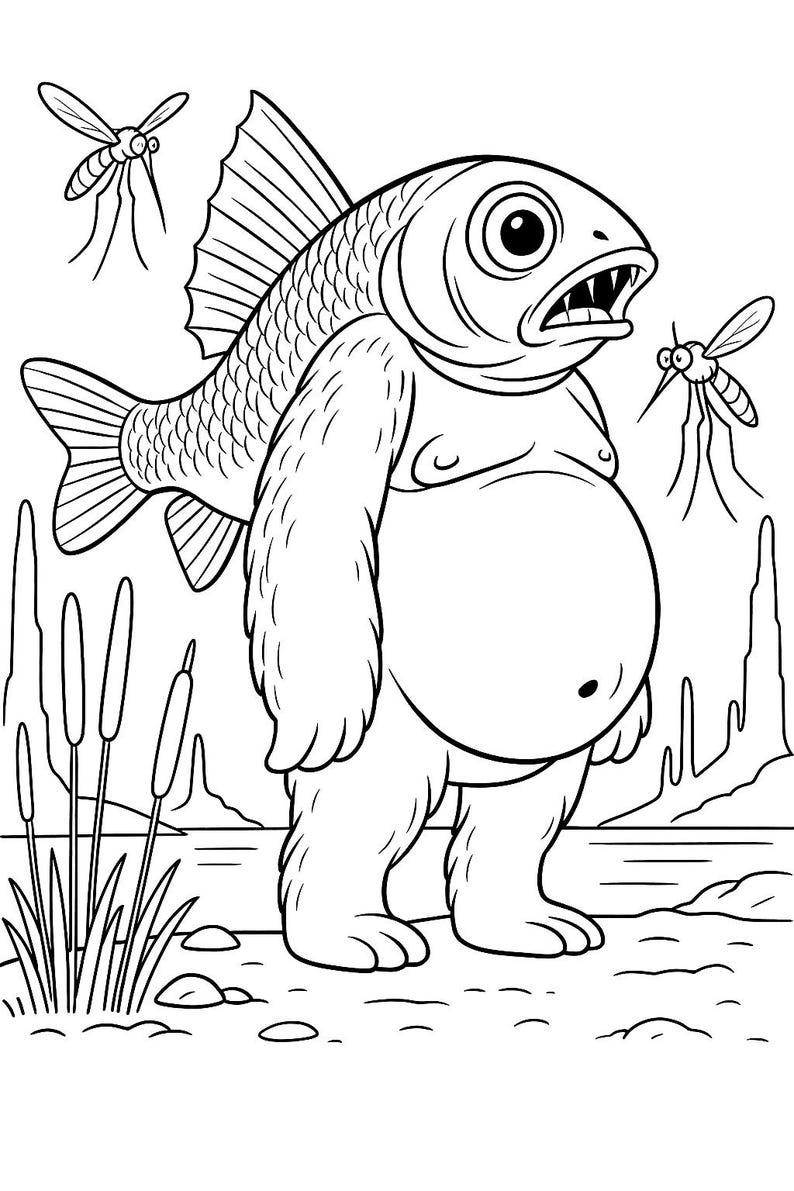 Italian Brainrot Animals Coloring Book, Kids Cartoon Characters ...