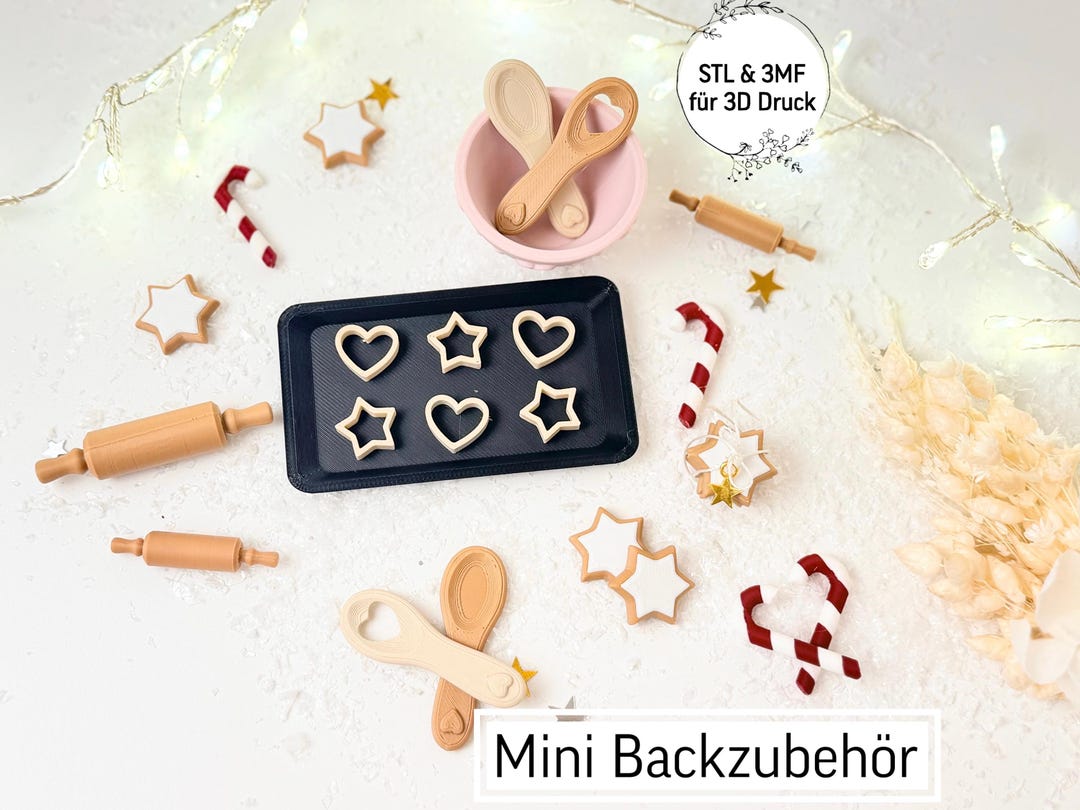 Digital STL File MINI Baking Accessories | Elf Door | Ernie | Christmas ...