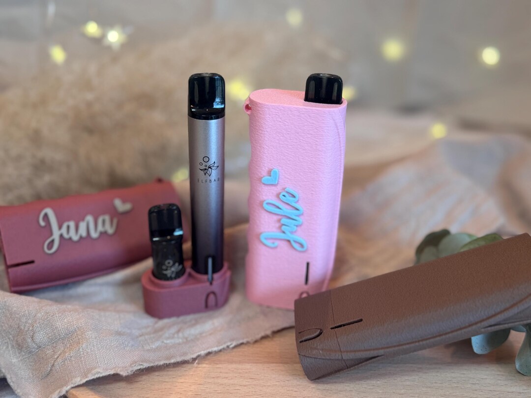 Case Elfbar Turbo With Compartment for Spare Pods | Customizable With ...