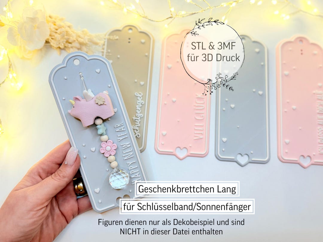 Digital STL File for Long Gift Boards | for Long Keychains and ...