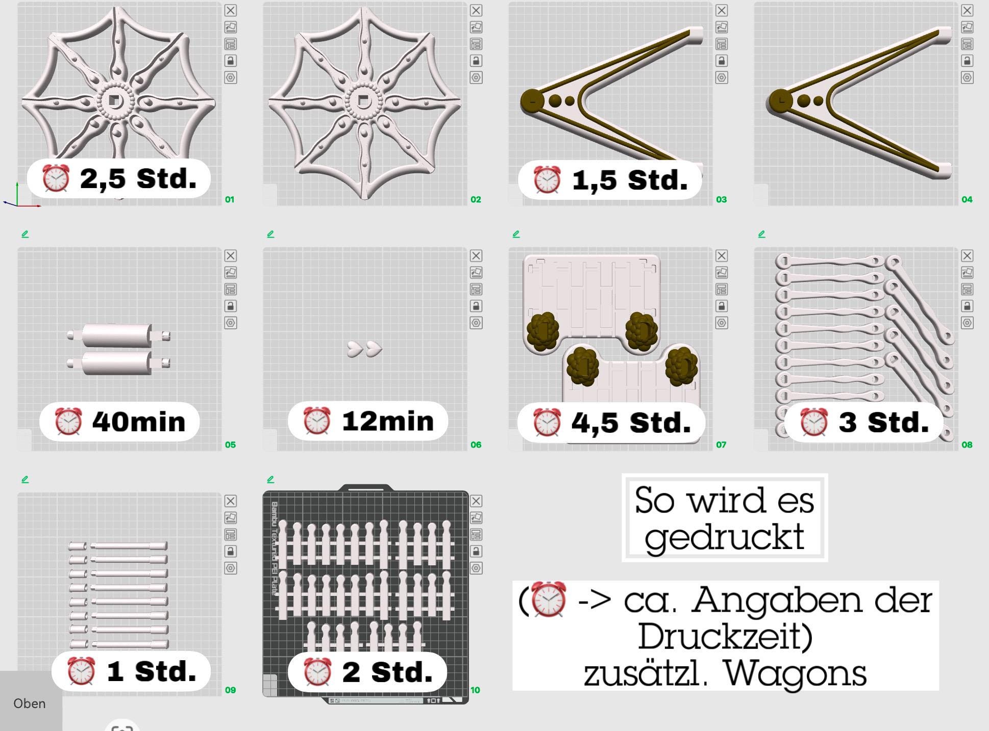 Digital STL File Ferris Wheel 3D Printing | Christmas | Wedding | Candy ...