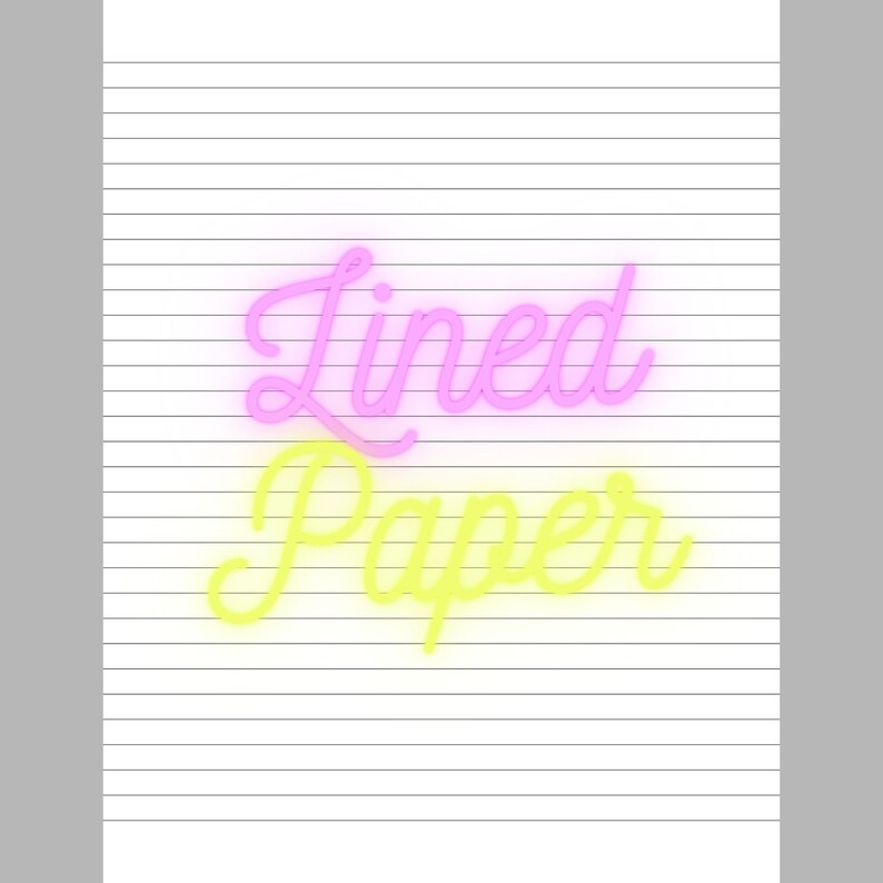 Printable College Ruled Paper,journal Page,lined Paper,4x4 Graph Paper ...