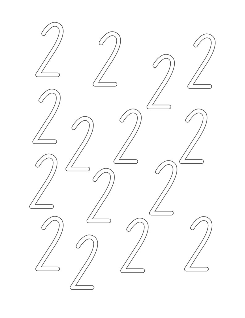 Printable Number Tracing&coloring Sheets for Preschool Kids and ...