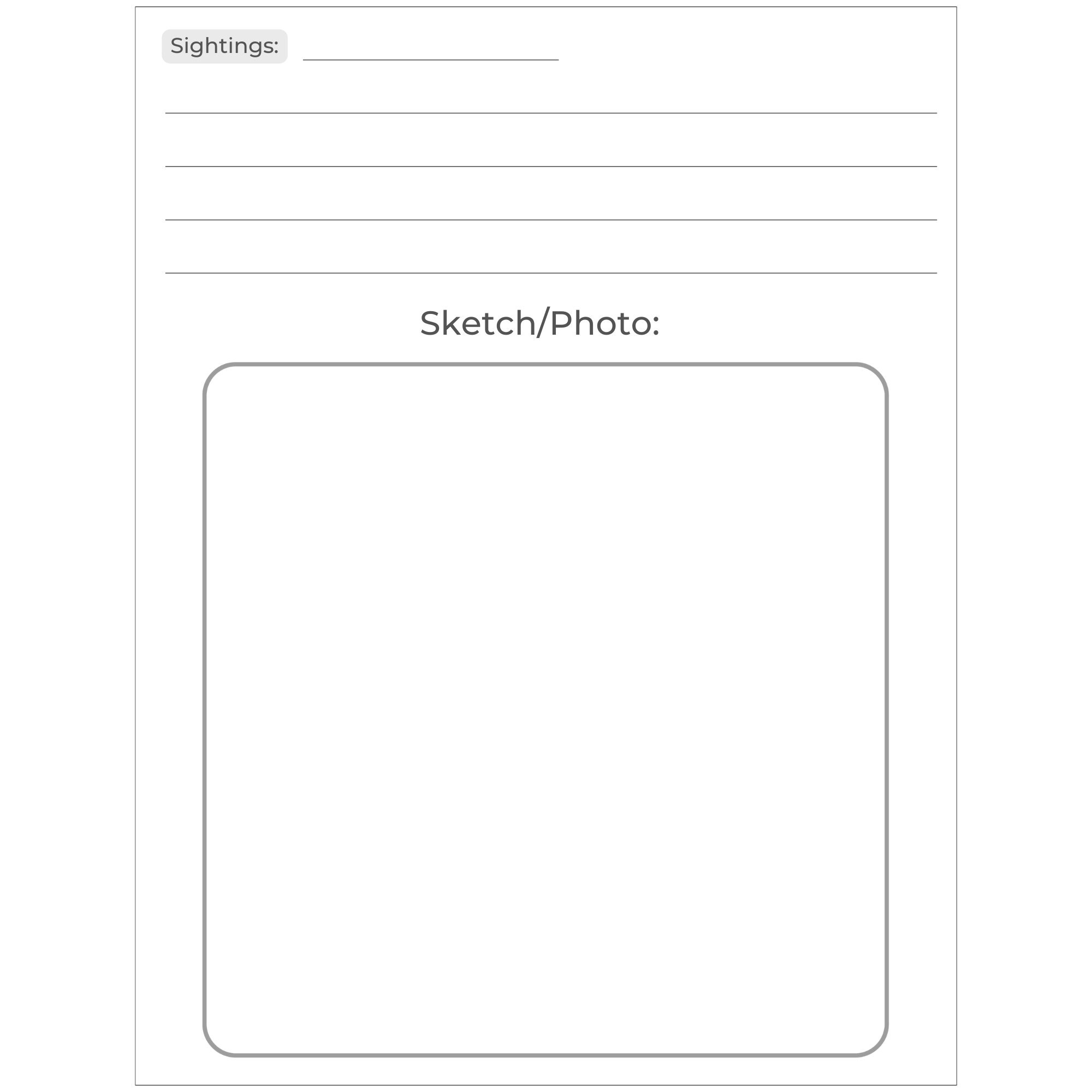 Instant Download ,digital Fillable and Printable Bird Watching Log ...