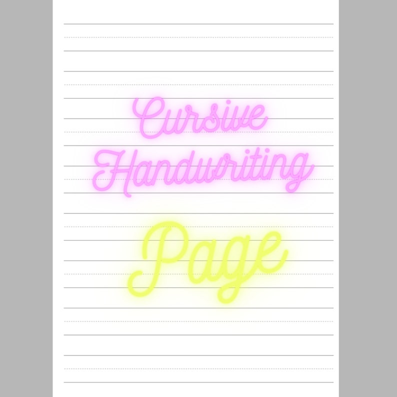 Printable Lined Paper Bundle for Elementary School Subjects.wide Lined ...