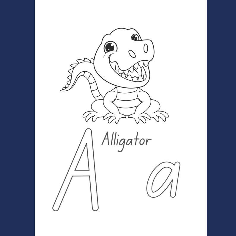 Printable Handwriting Letter Tracing and Coloring Book for Kids and ...