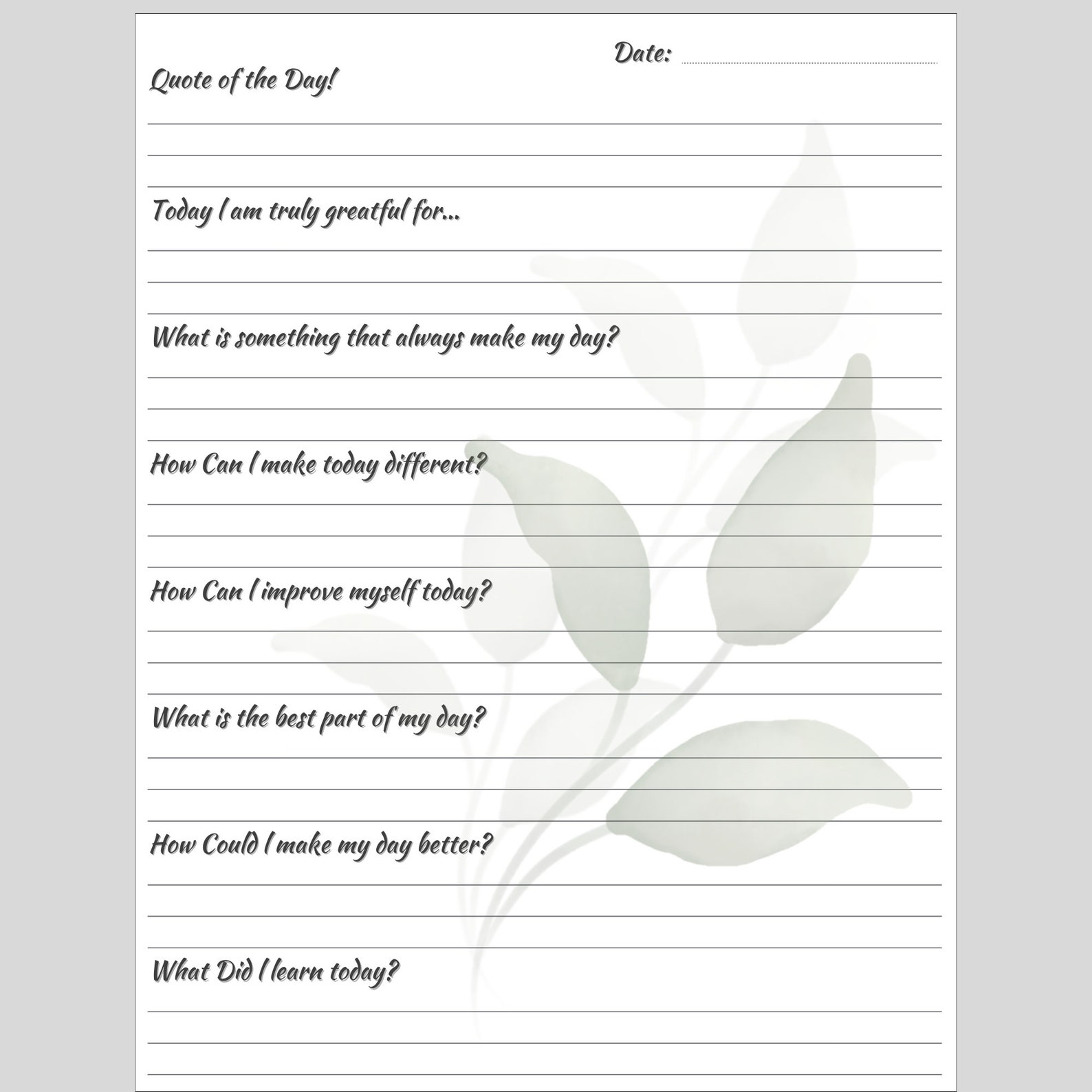 Printable and Fillable My Personal Development Journey Journal - Etsy