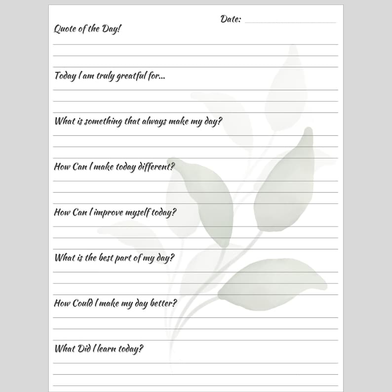 Printable and Fillable My Personal Development Journey Journal - Etsy