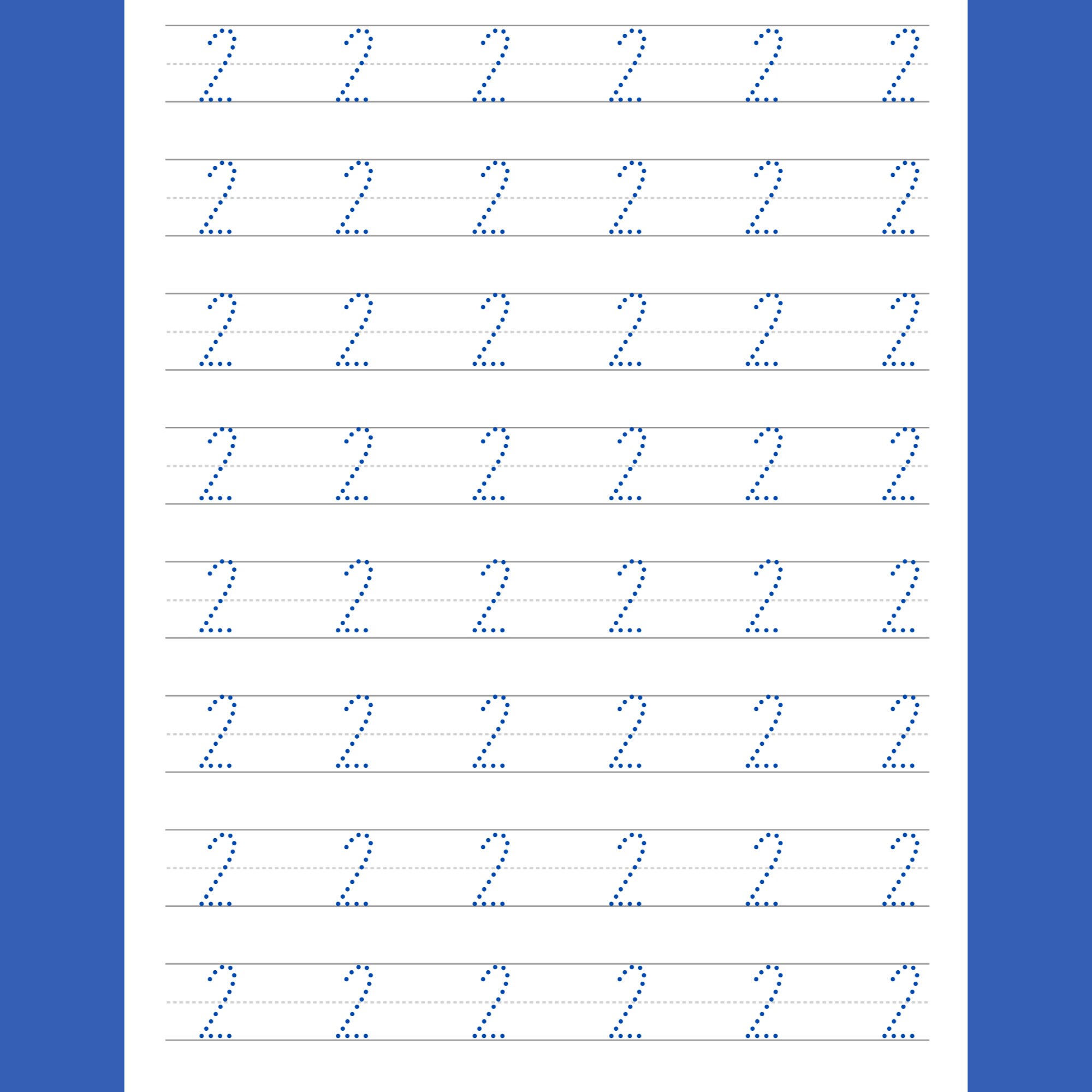 Instant Download Printable Number Tracing Workbook for Kids ...