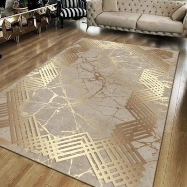Gold Rug - Etsy