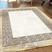 Taupe Fur Carpet, Beige With Gold Fur Rug, Shaggy and Leather Carpet ...