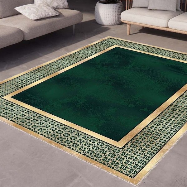 Green Area Rug - Etsy