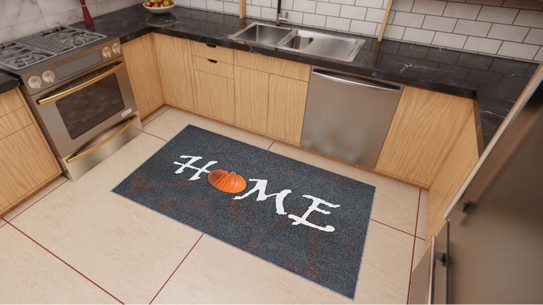 Home Written Rug, Kitchen Rug, Personalized Rug, Home Decor Rug, Custom ...