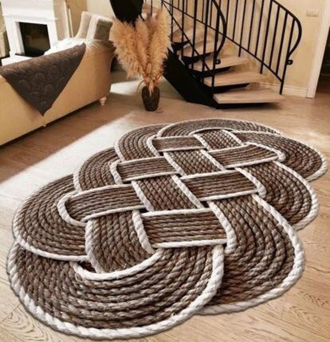 Brown Wicker Model Rug, Brown Digital Print Rug, Washable Area Rugs ...
