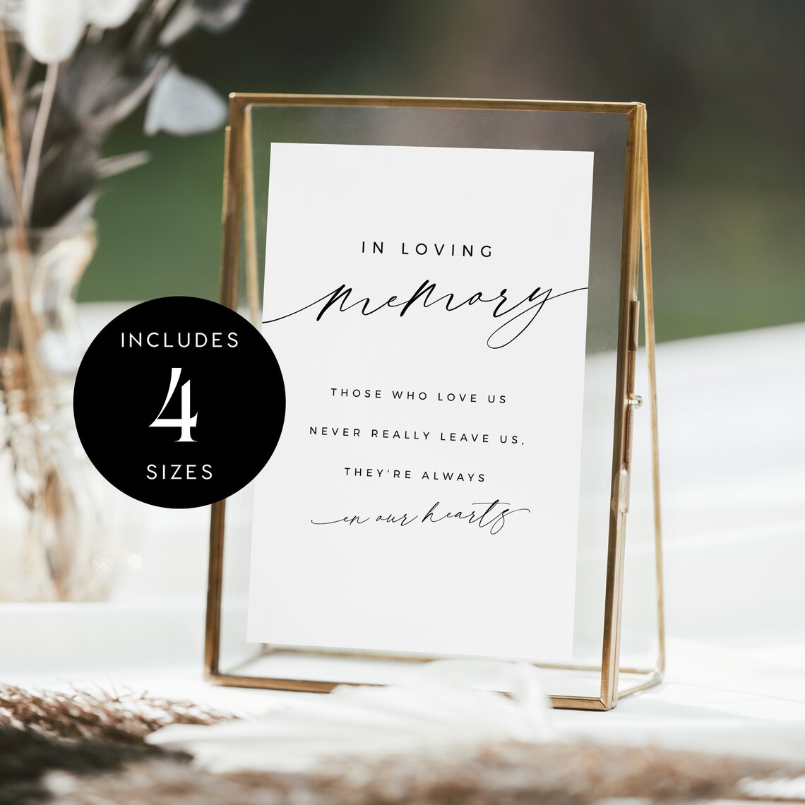 In Memory Sign Template in Loving Memory Sign in Memory Sign - Etsy