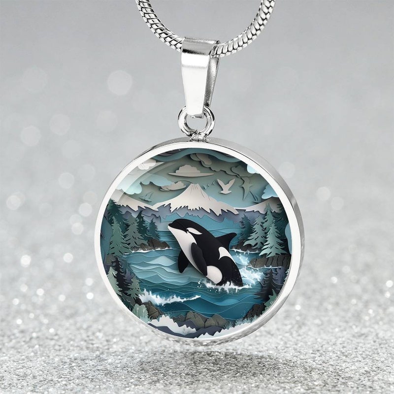 Orca Pendant - Etsy