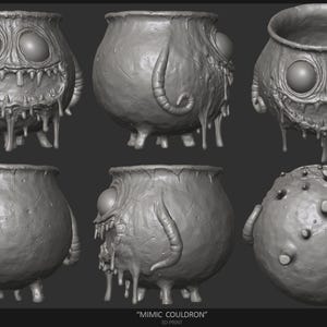 Mimic Couldron - 3D Print Files - Etsy