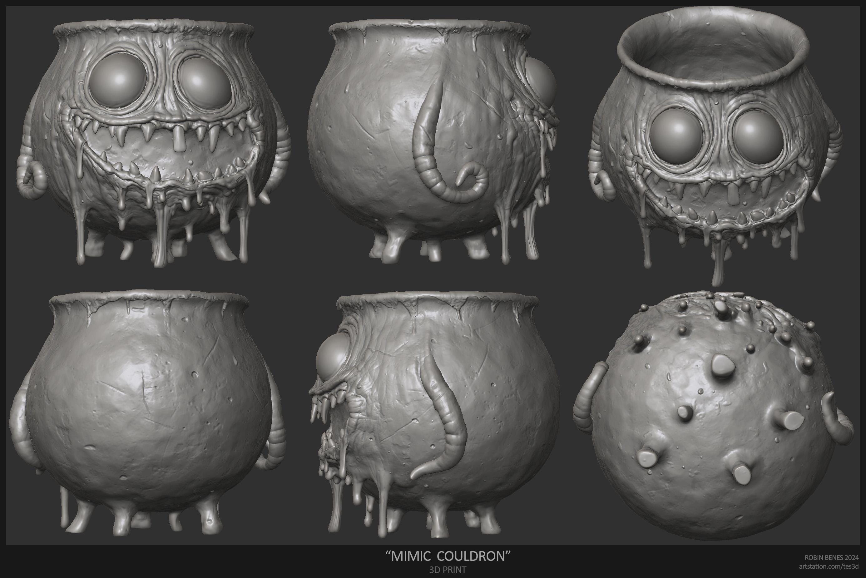 Mimic Couldron - 3D Print Files - Etsy