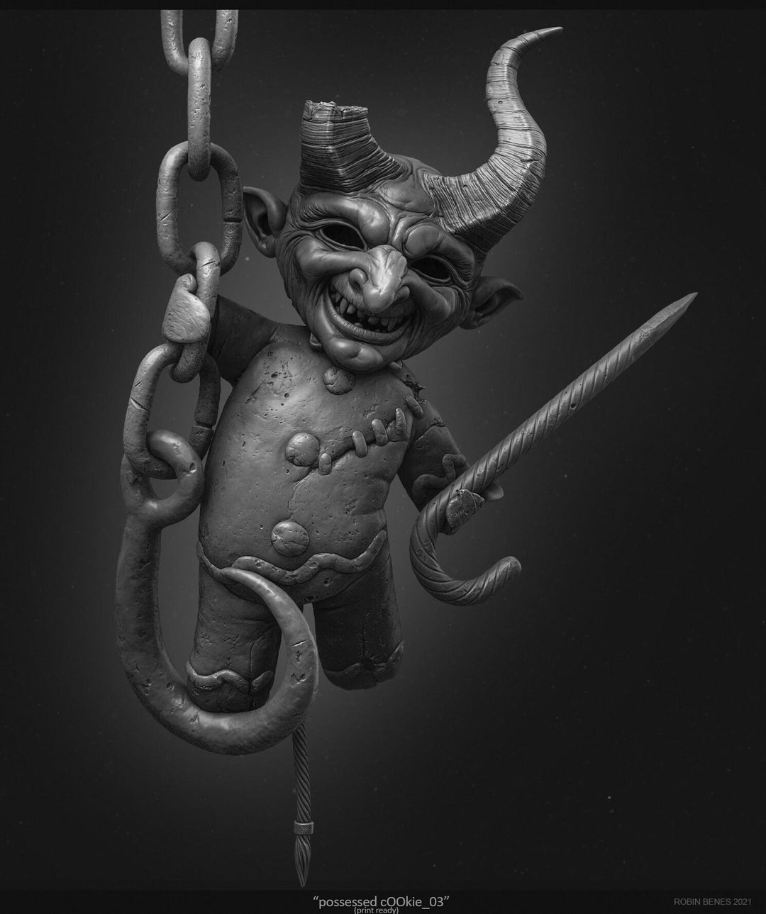 Possessed Cookie V2 - 3dprint Data - Etsy