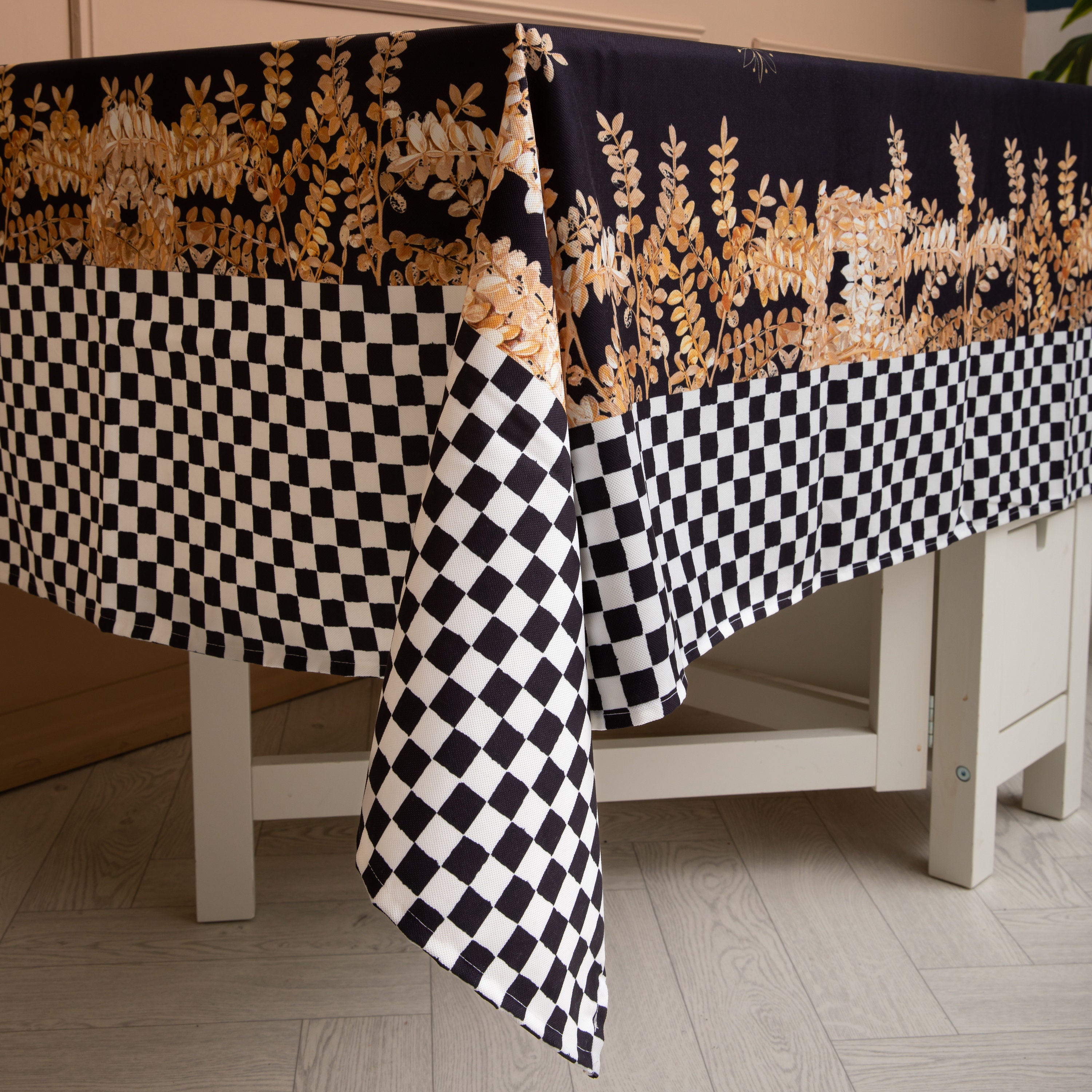 The Stars of the Night Tablecloth Elegant Linen Table Cover Celestial ...