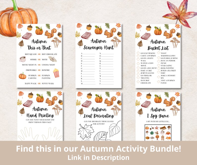 Autumn Word Search, Fall Word Search, Printable Activity for Kids ...