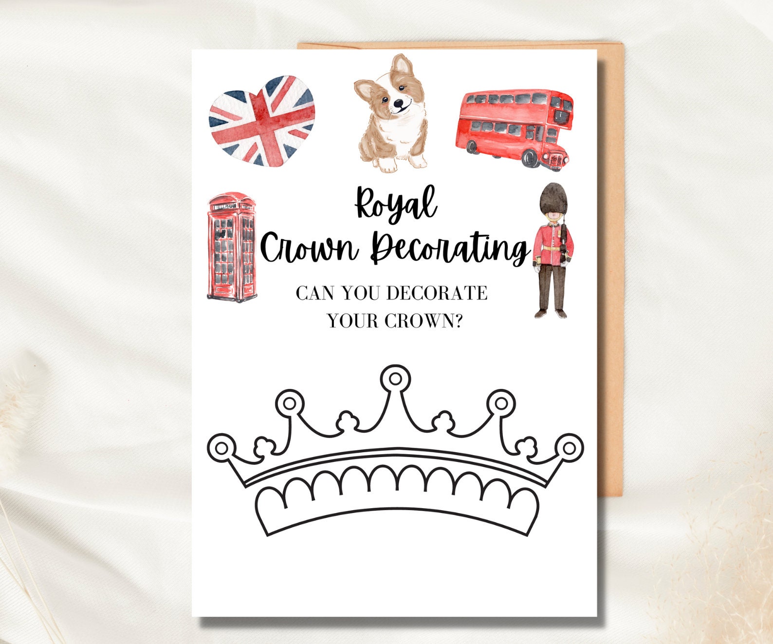 Queen Elizabeth Printable, Queen Print, Queen Elizabeth Activities for ...
