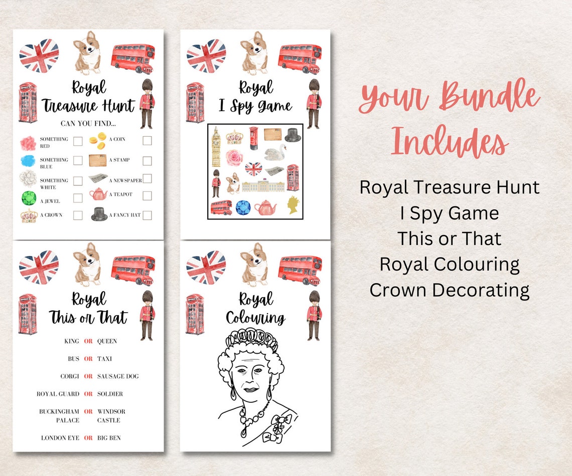 Queen Elizabeth Printable, Queen Print, Queen Elizabeth Activities for ...