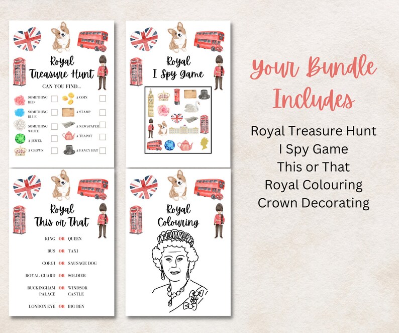Queen Elizabeth Printable, Queen Print, Queen Elizabeth Activities for ...