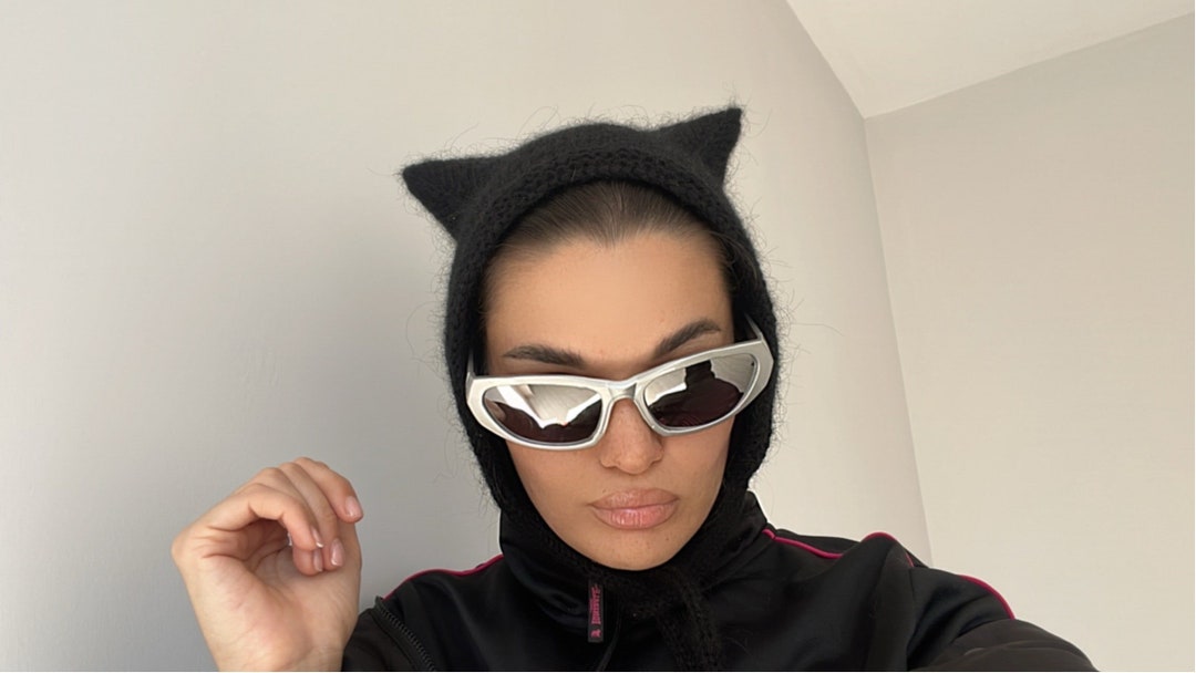 Cat Hat Crochet Handmade Bonnet - Etsy