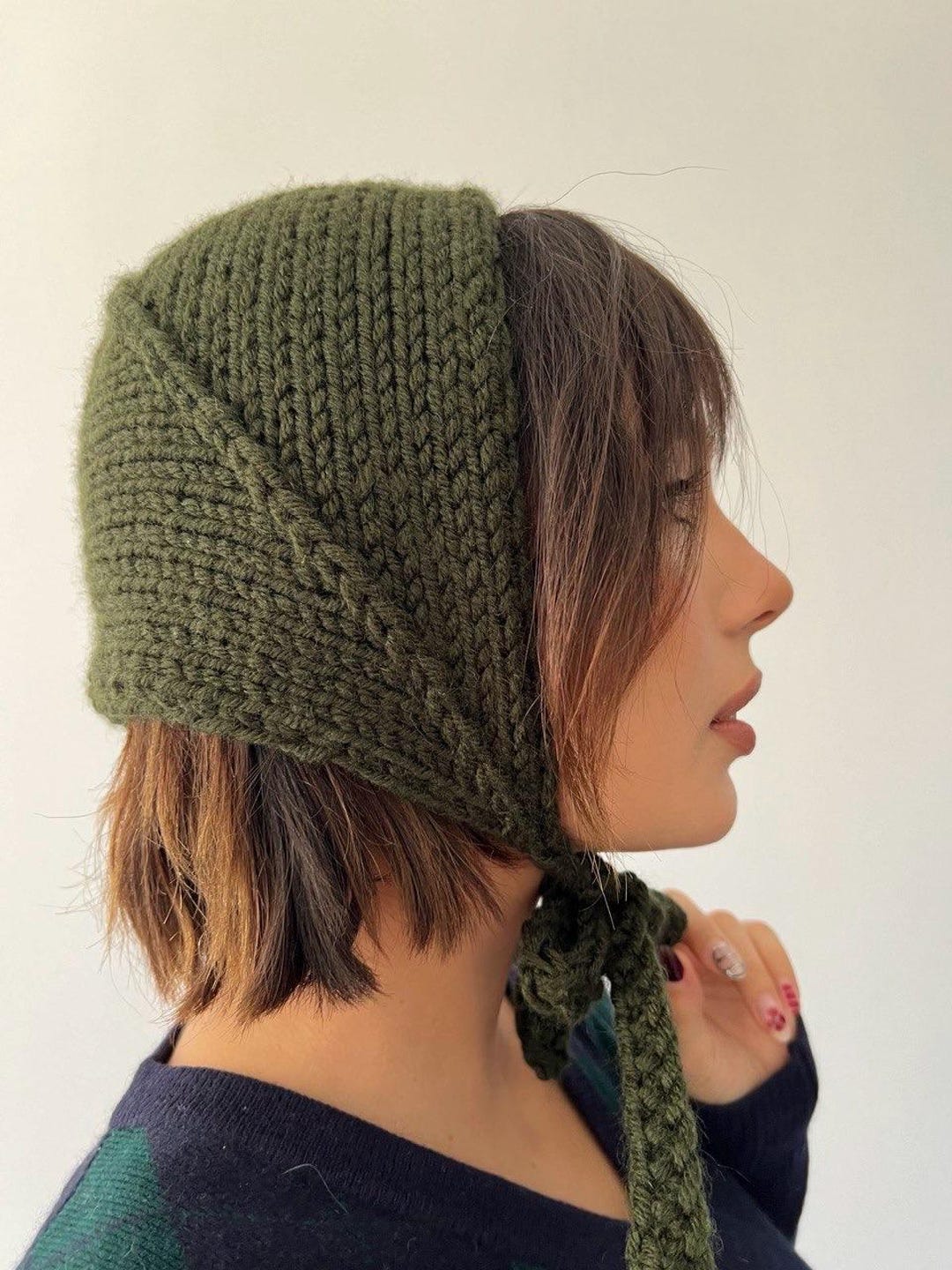 Hand Knitted Butterfly Bonnet for Adults - Etsy