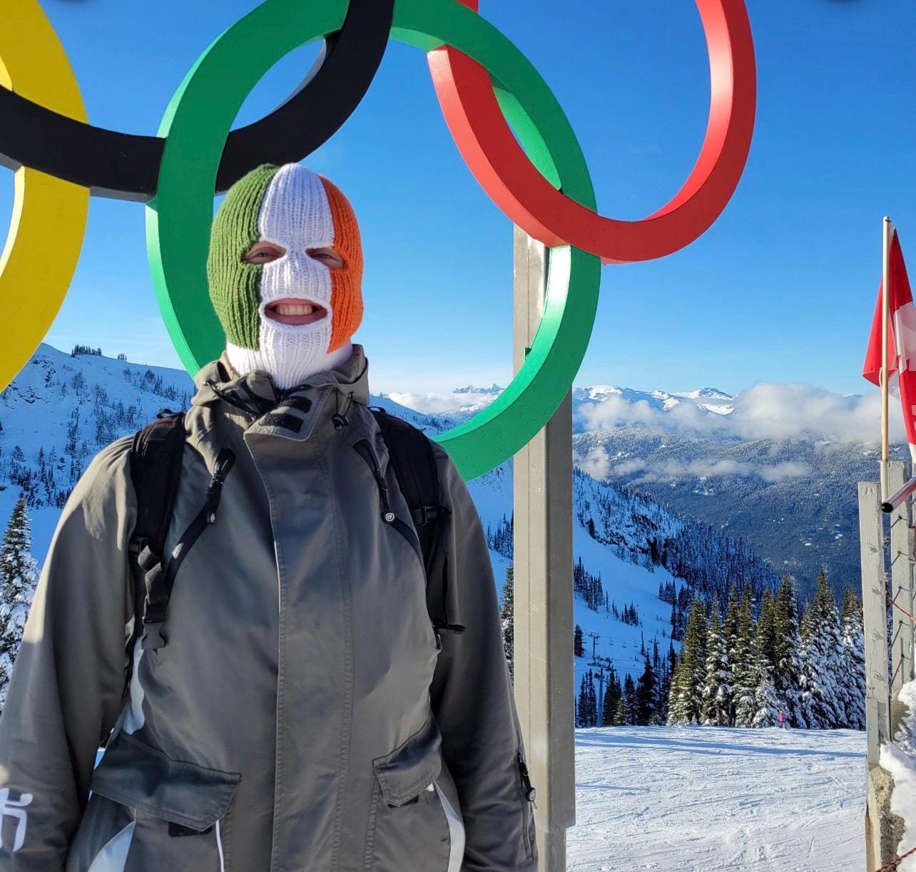 Knitted Balaclava Mask Anatomically Shaped Irish Tri Color Kneecap ...