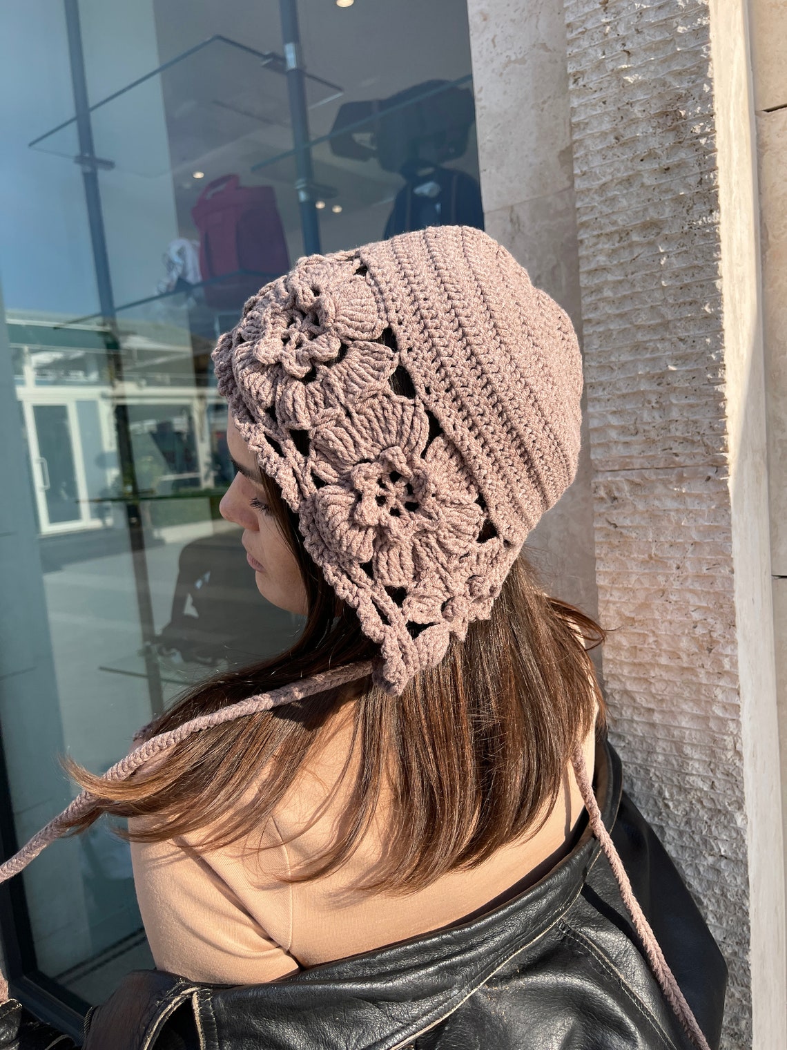 Knitted Openwork Cap in the crochet Style - Etsy