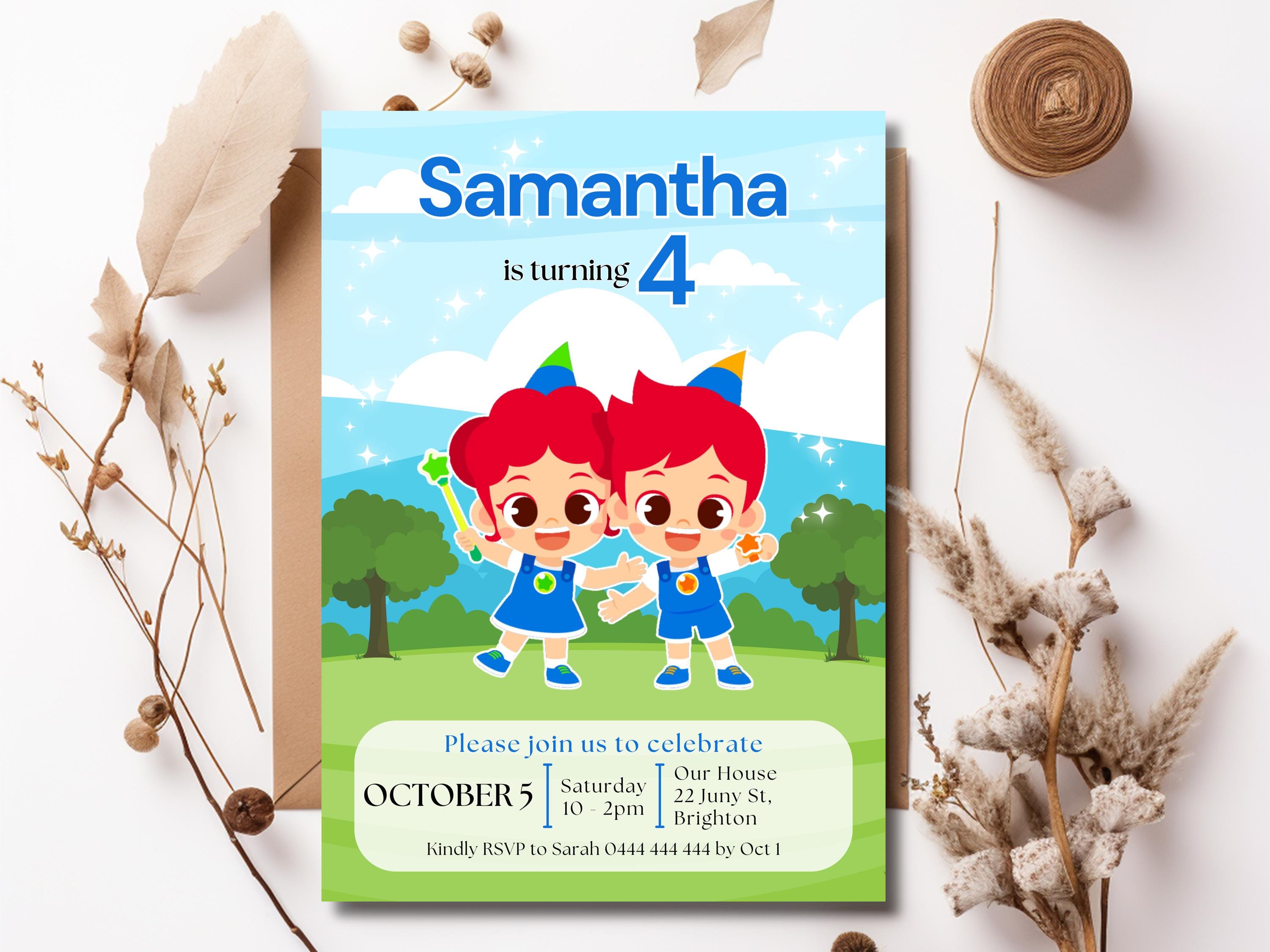 Junytony Juny and Tony Birthday Invitation Editable Template Digital ...