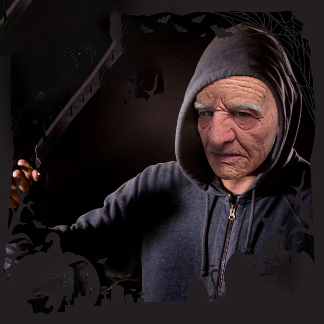 028-horror Bald Old Man Mask Simulation Old Grandpa Latex - Etsy