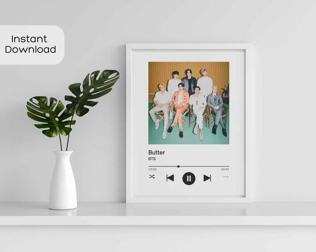 BTS Butter Music Player | Instant Download Printable Wall Art ...