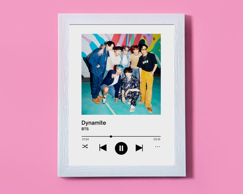 BTS Dynamite Music Player | Instant Download Printable Wall Art ...