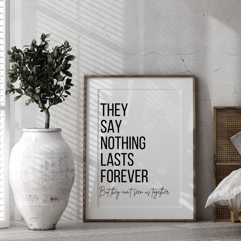 Luke Combs Lyrics Wall Art, Country Music Print (digital Download ...