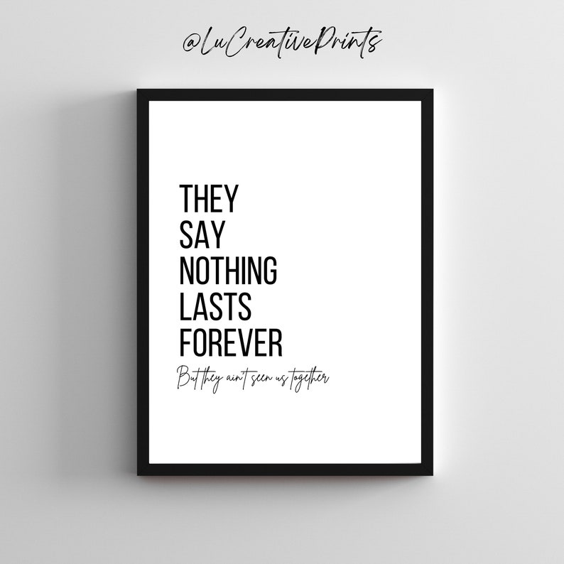 Luke Combs Lyrics Wall Art, Country Music Print (digital Download ...