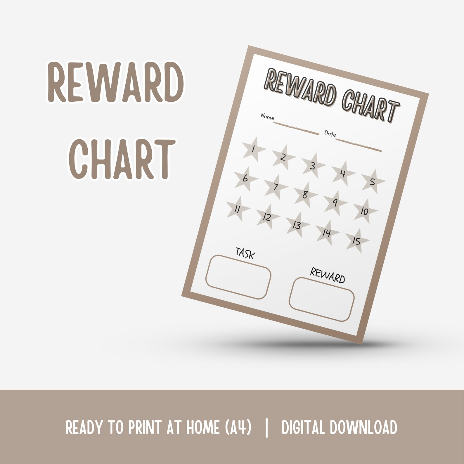 Reward Chart Printable, Reward Chart for Boys, Reward Chart for Girls ...