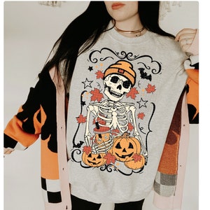 Halloween Skeleton PNG Sublimation Designs, Funny Halloween Png, Trendy ...