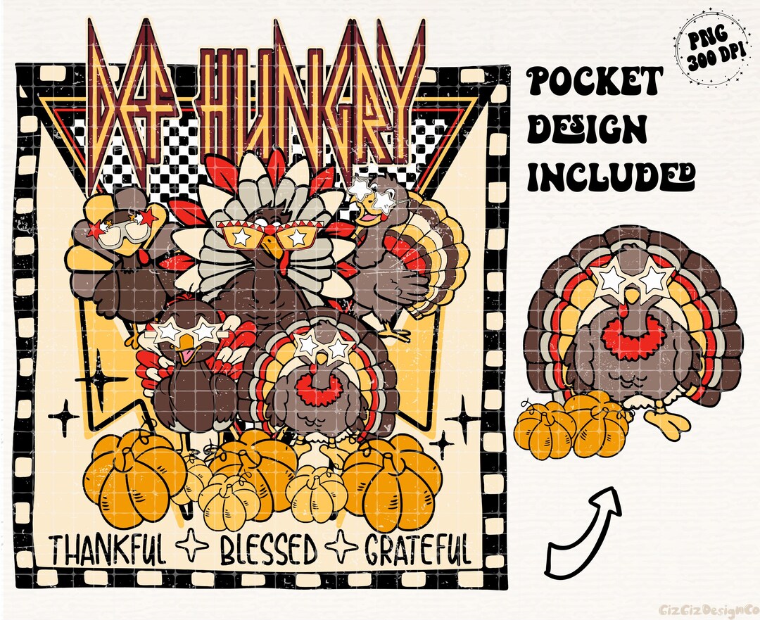 Retro Kids Def Hungry Png-thanksgiving Png-kids Thanksgiving ...