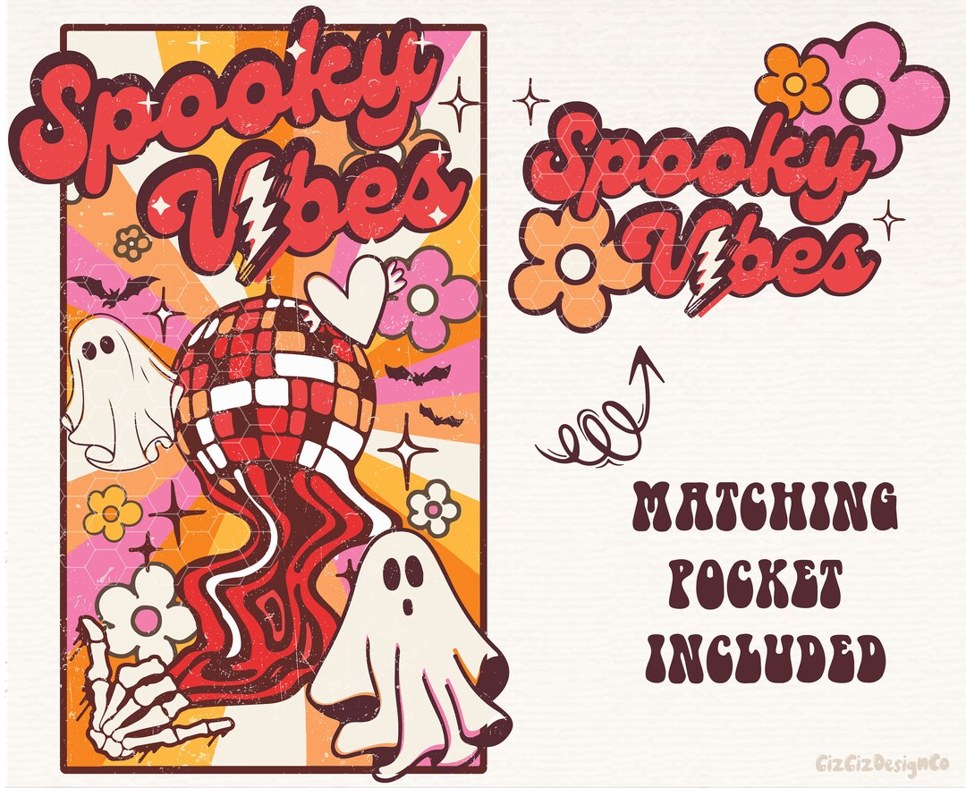 Retro Spooky Vibes Png, Spooky Season Png, Halloween Png, Halloween ...