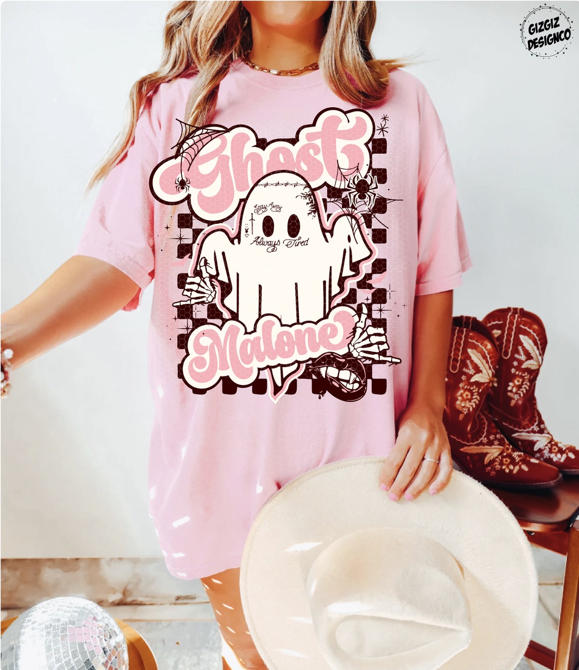 Ghost Malone PNG, Retro Spooky Halloween Sublimation PNG, Cute Spooky ...
