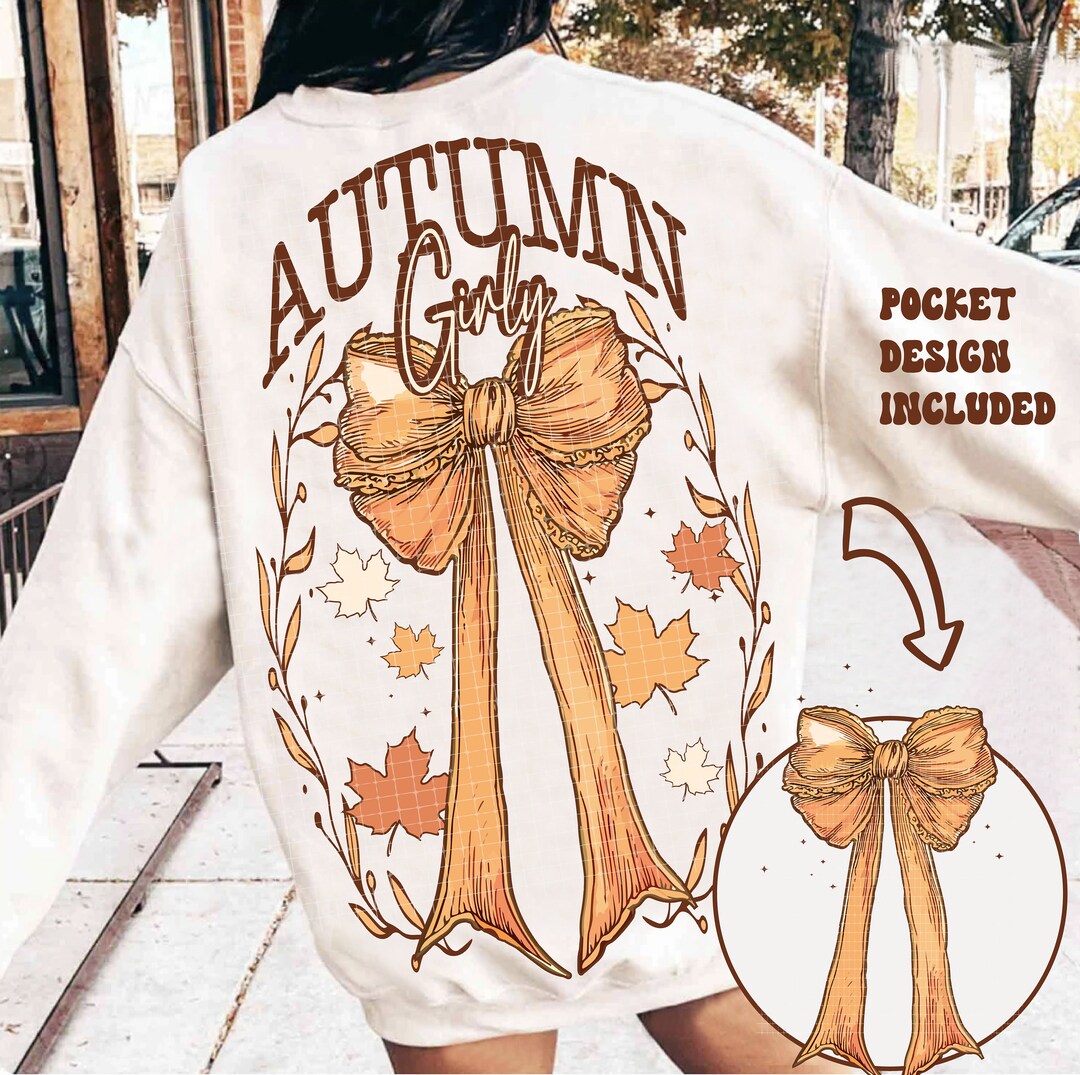 Coquette Fall Png, Autumn Png Sublimation, Retro Fall Png, Fall Shirt ...