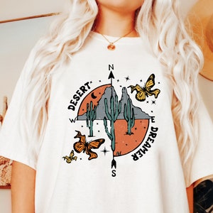 Desert Dreamer Retro Western Desert Compass Png, Western Sublimation ...