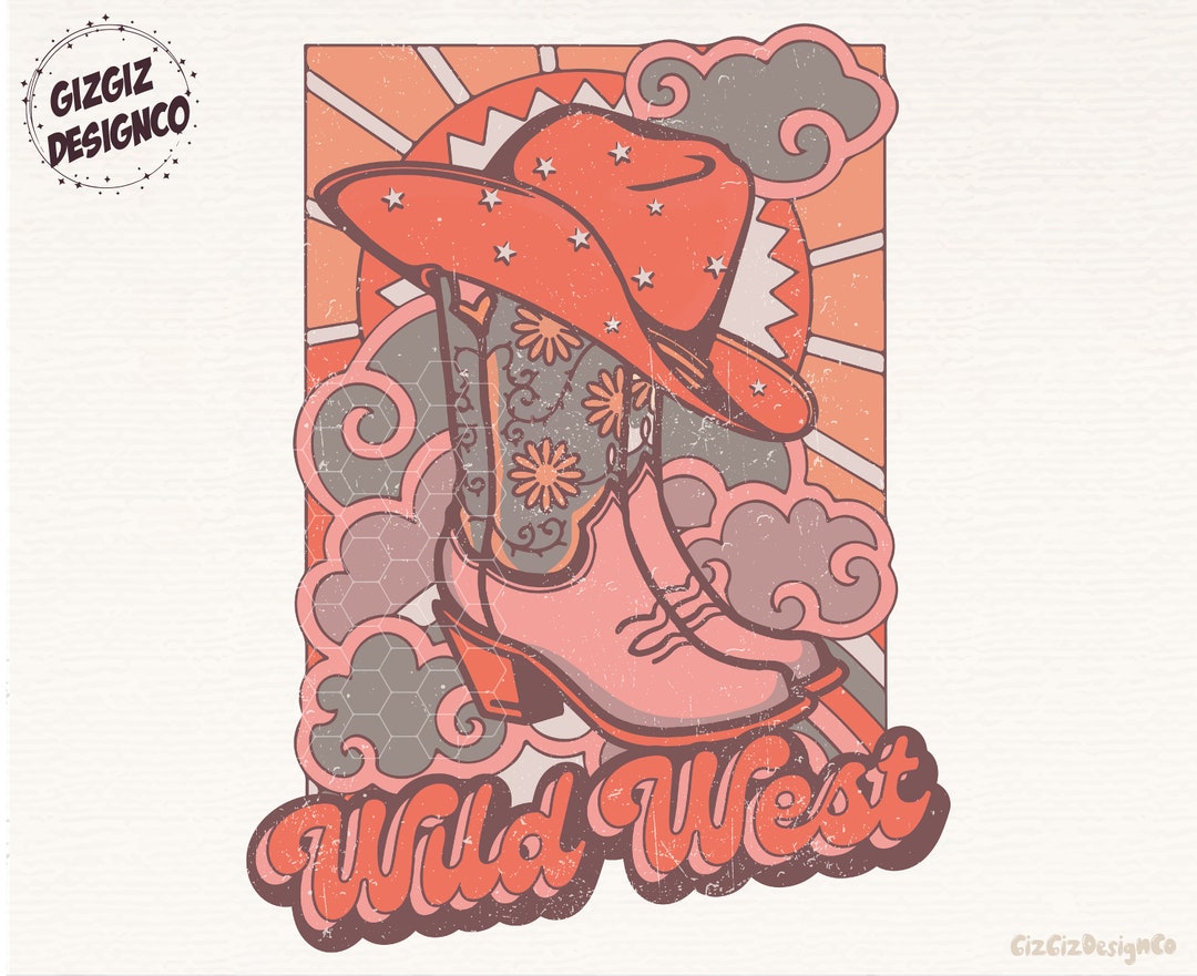 Western Png, Wild West Png, Cowgirl Png, Desert Png, Retro Western Png ...