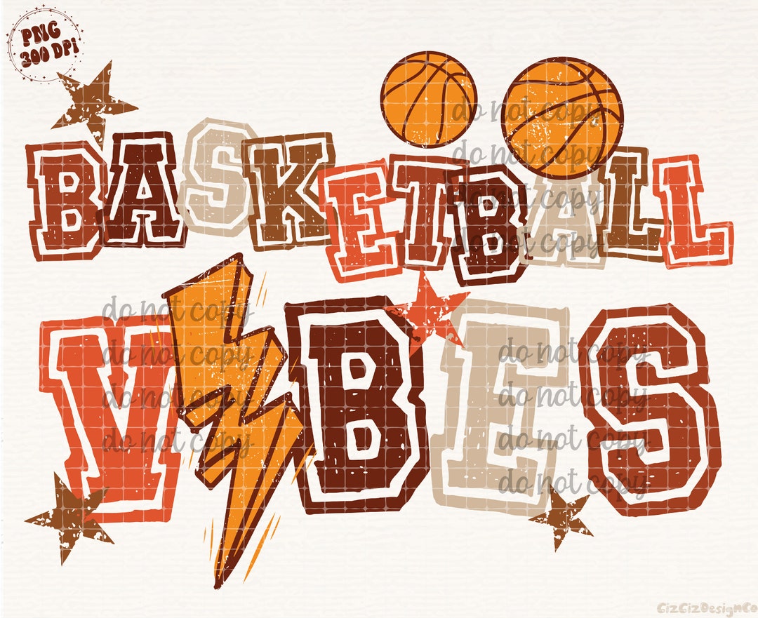Retro Basketball Vibes Png Sublimation Design Download, Sport Png ...