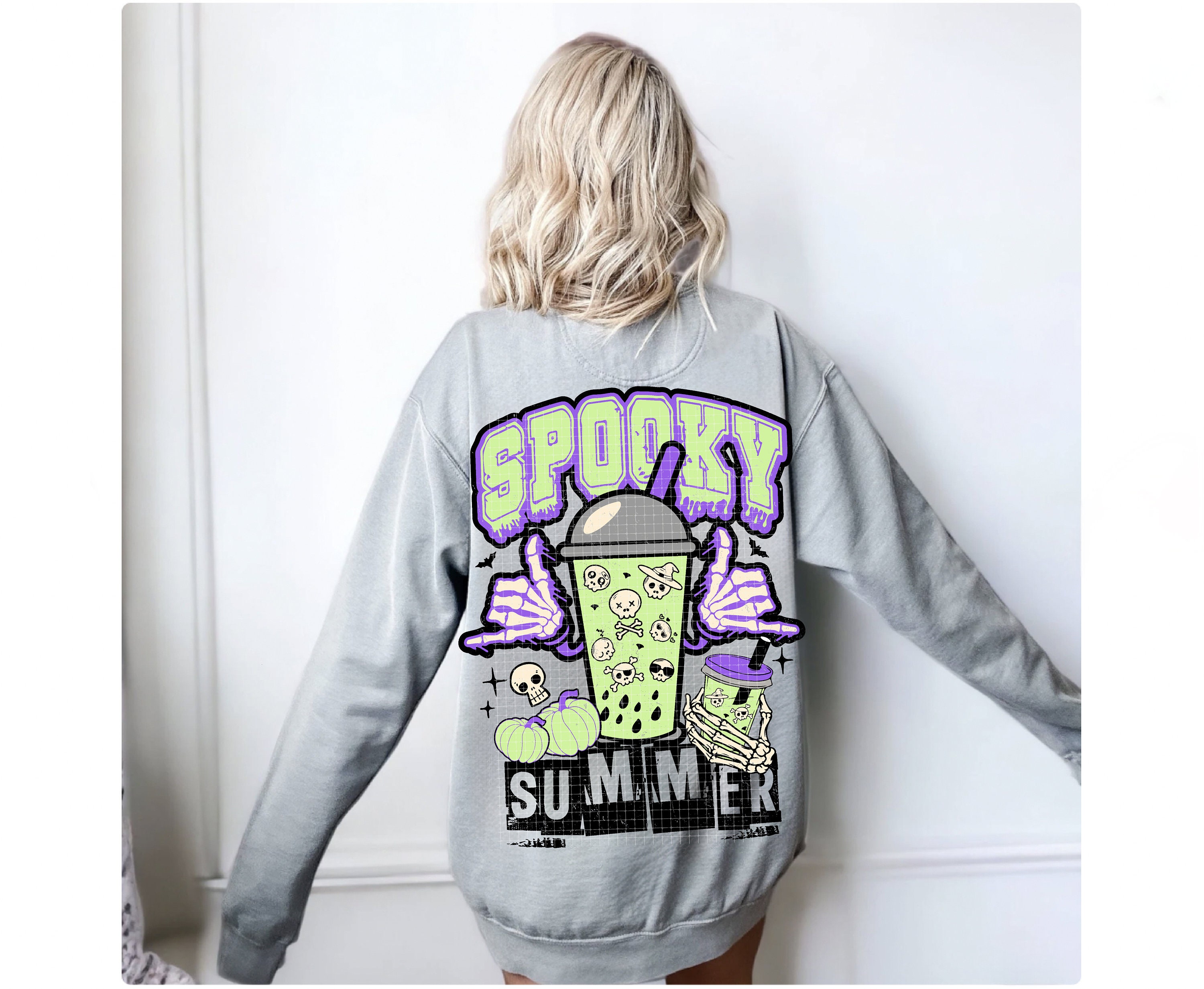 Spooky Summer PNG, Summer Vibes Png, Skeleton, Spooky Season, Goth ...
